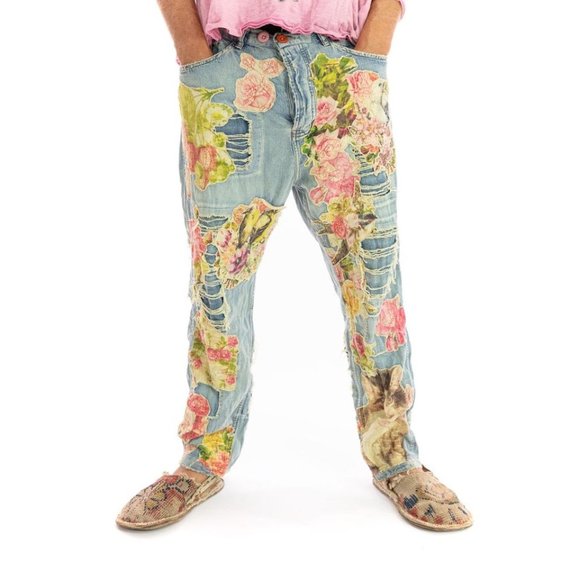 Magnolia Pearl | Pants & Jumpsuits | Magnolia Pearl 37 Cotton Floral ...